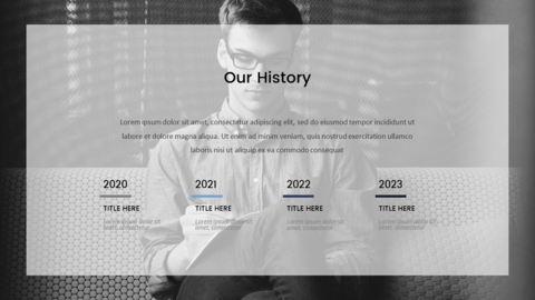 Our History PPT slide