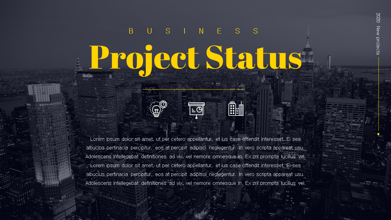 Project Status PPT Deck Design
