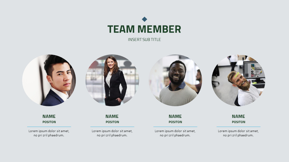 Team Member Template Page