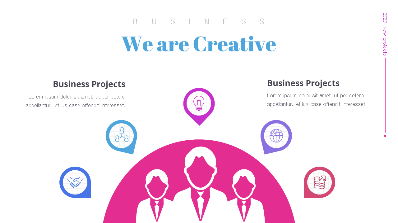 We are Creative Simple slide
