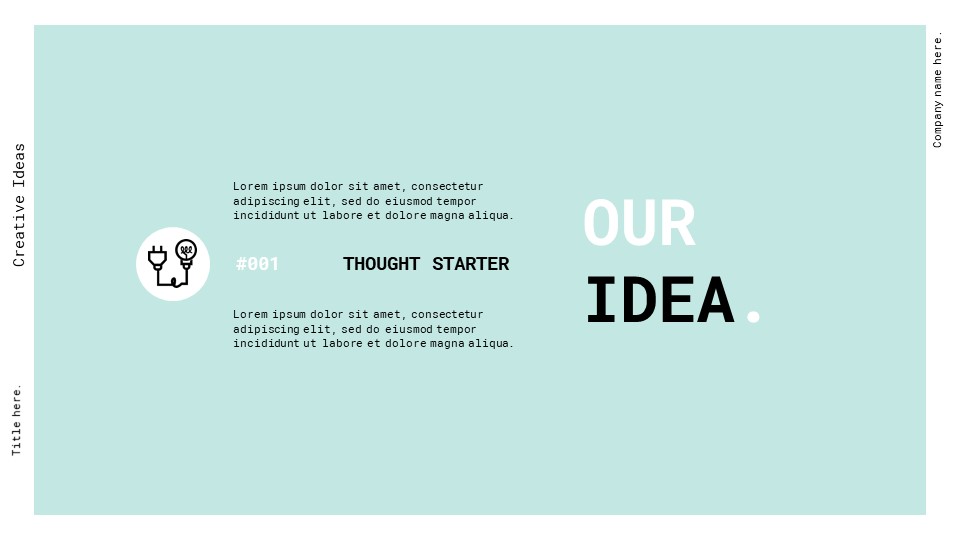 Creative Ideas Google Slides Template Design