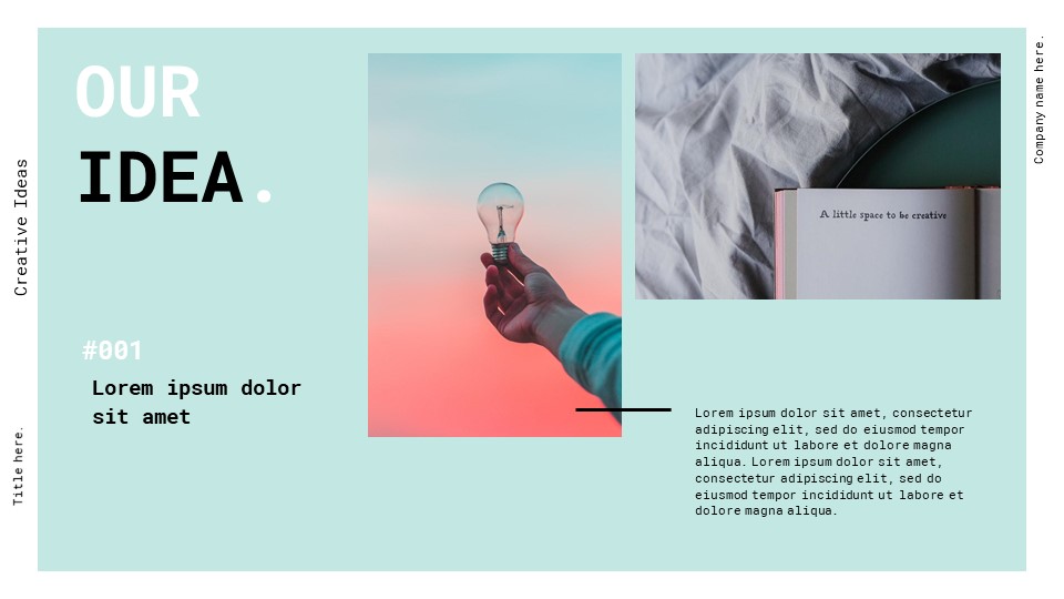 Creative Ideas Google Slides Template Design