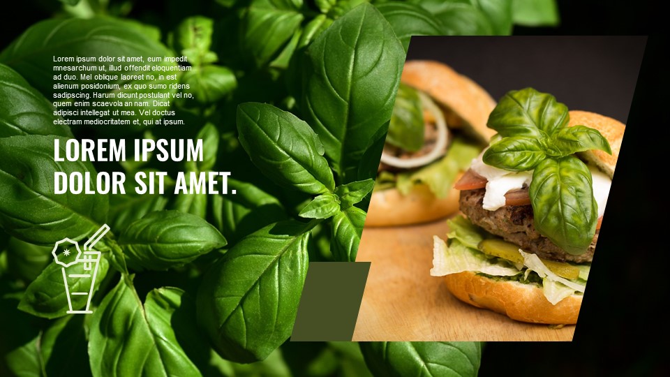 Delicious food project PowerPoint Templates