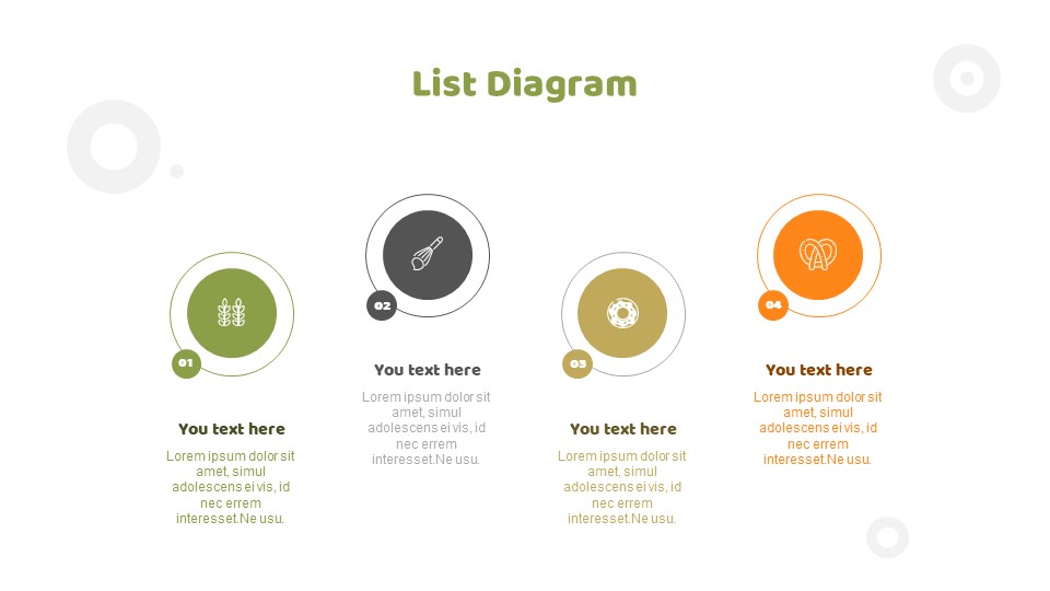 Delicious food project PowerPoint Templates