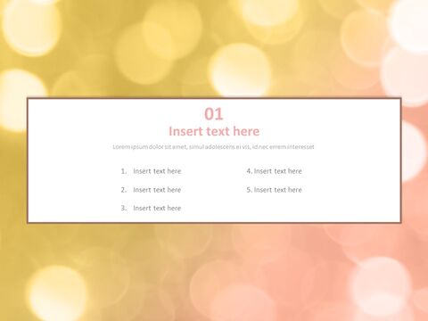 Free PPT Template - Twinkle Circles With Olive green Pink Gradation