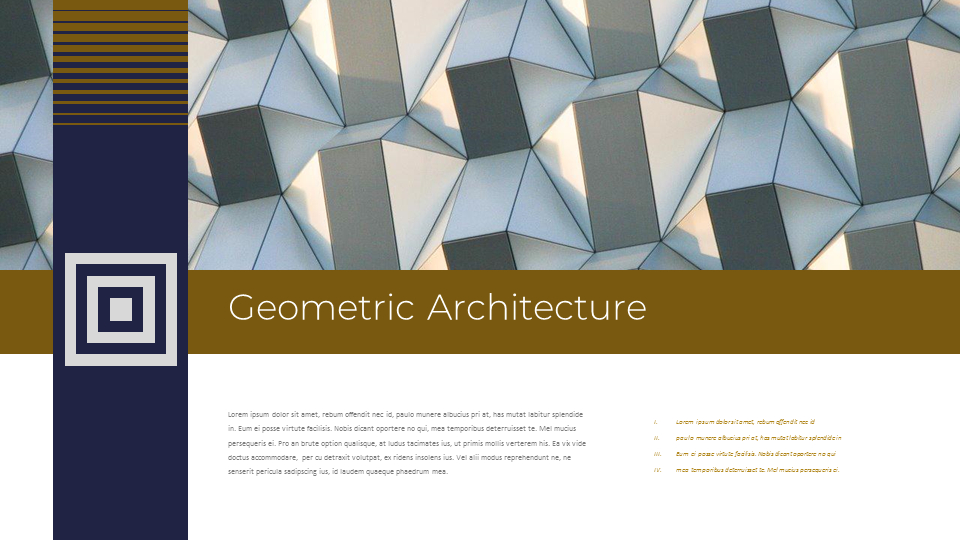 Geometric Architecture Creative Google Slides