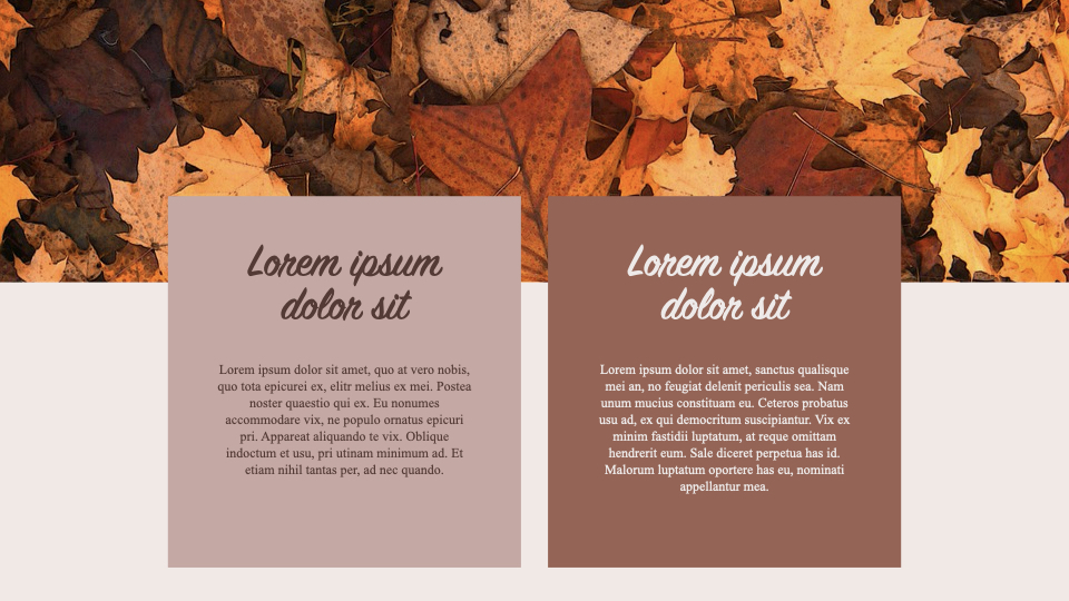 Fall Keynote Examples