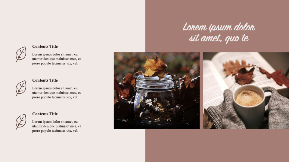 Fall Keynote Examples