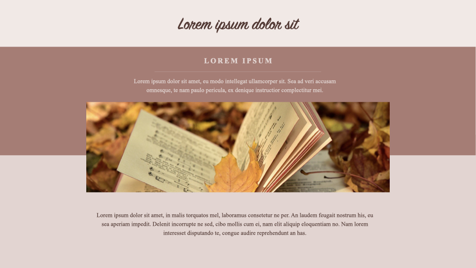 Fall Keynote Examples