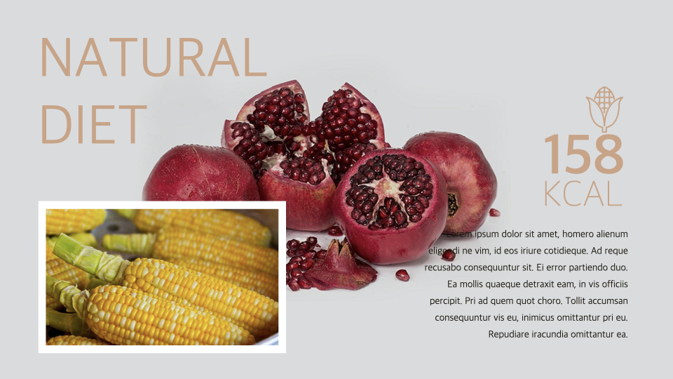 Natural food Theme Keynote Design