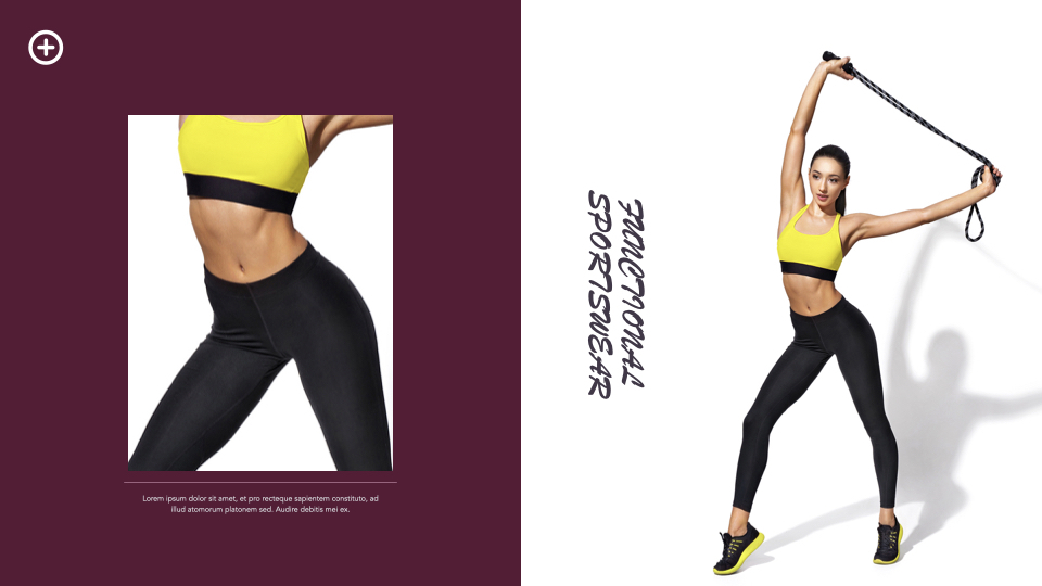 Womens Sports Wear Keynote Design