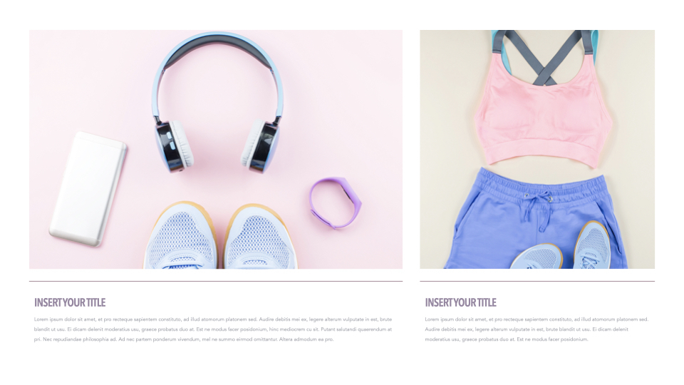 Women's Sports Wear Keynote Design