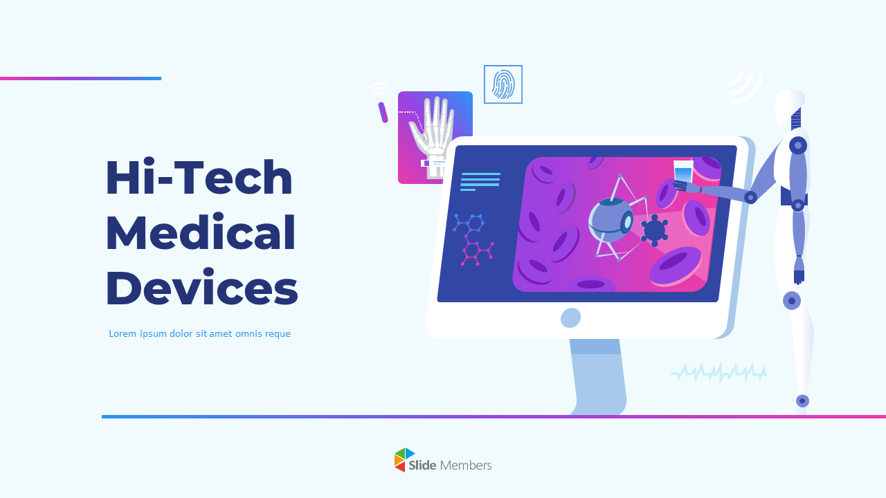 Hi-Tech Medical Devices Animated PPT