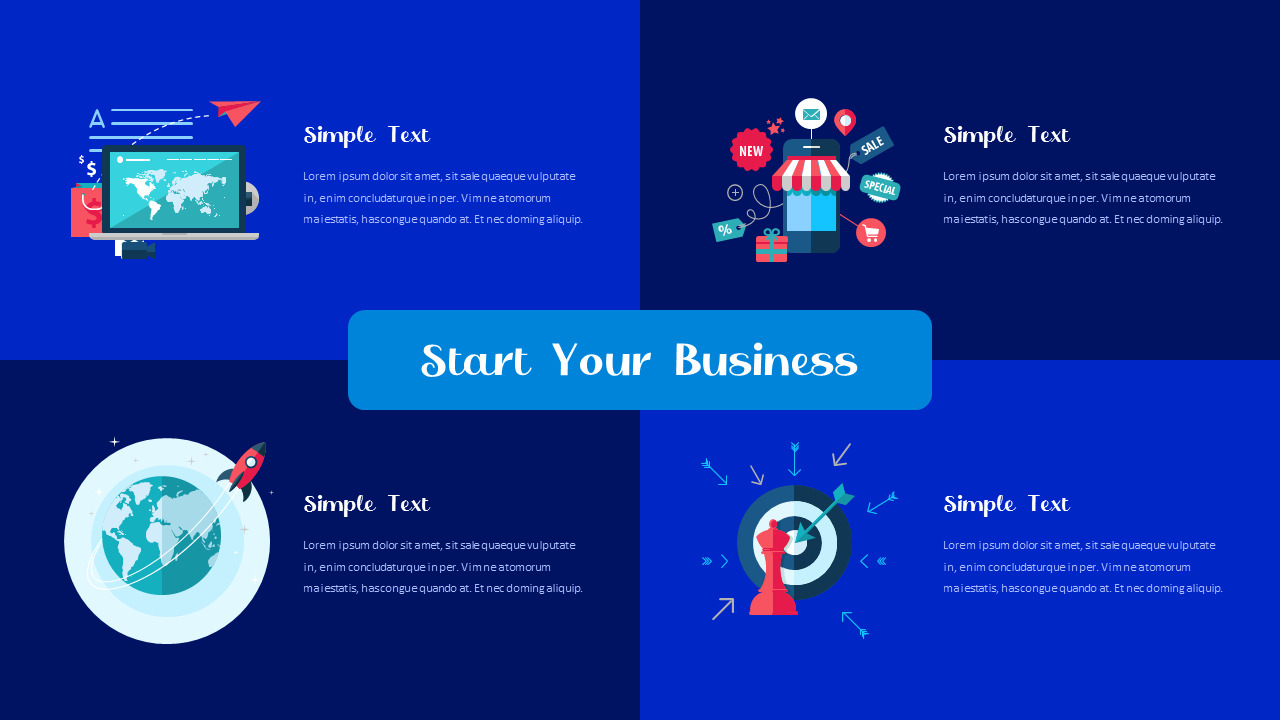 Business Development Strategy Slide PowerPoint Template
