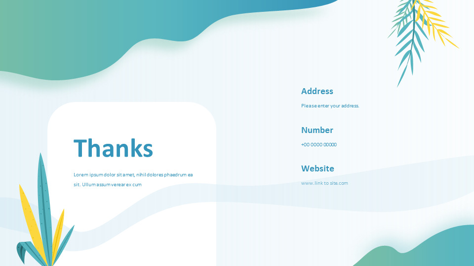 Simple Wave Background Pitch Deck Google Slides Template Diagrams Design