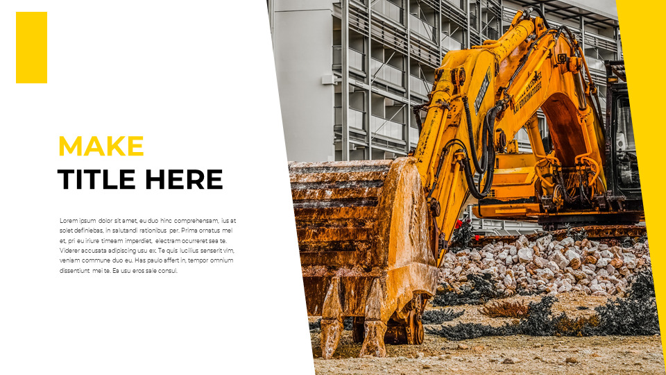 Heavy Equipment Google Slides Template Design