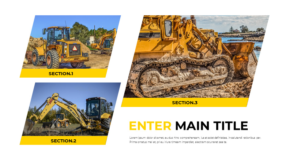 Heavy Equipment Google Slides Template Design