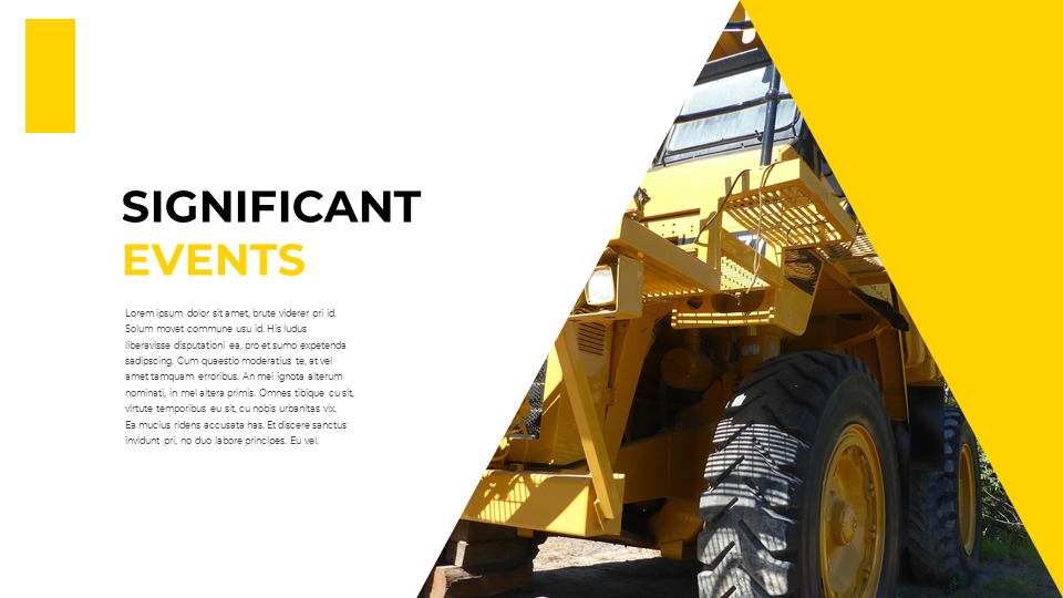 Heavy Equipment Google Slides Template Design