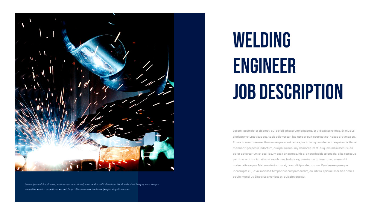 Welding Engineer PowerPoint Table of Contents