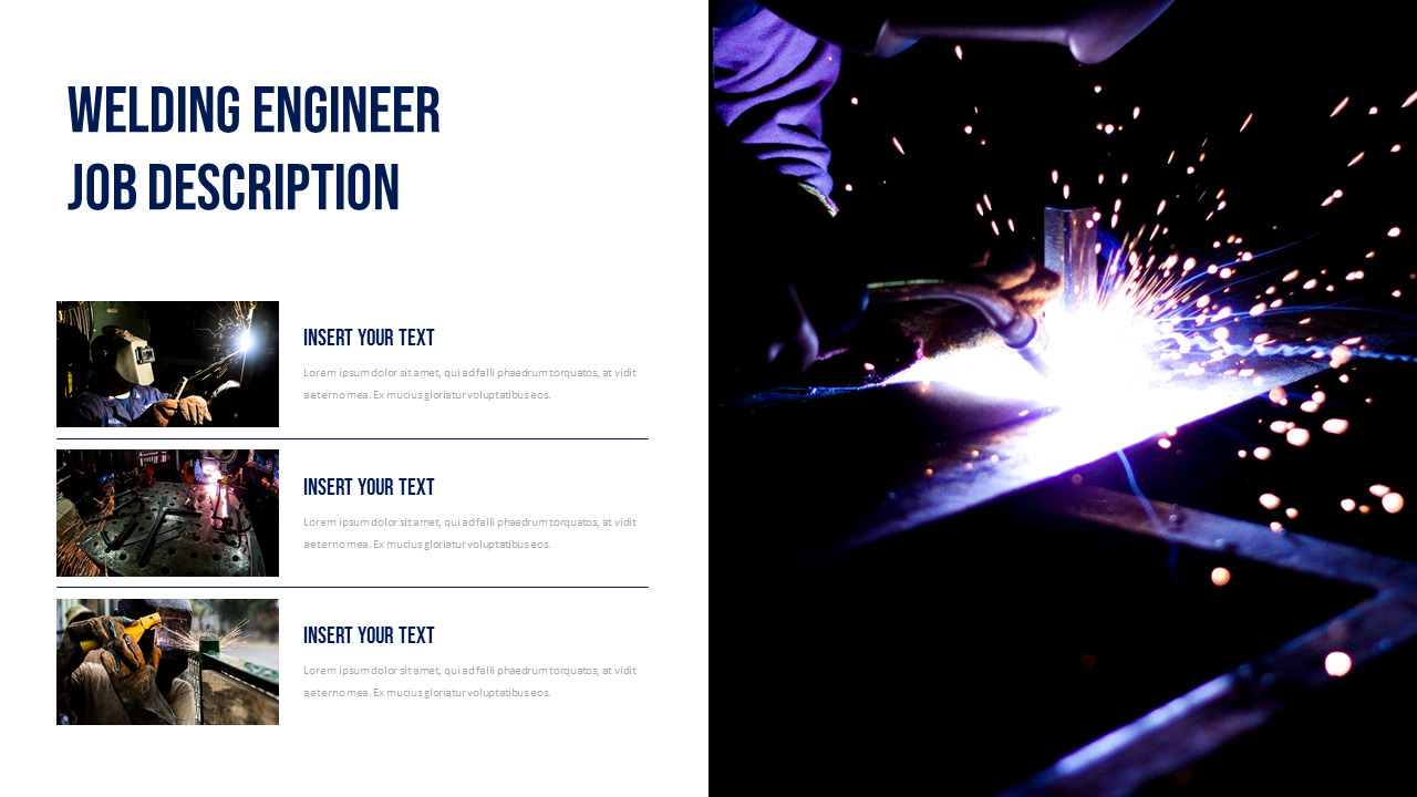 Welding Engineer PowerPoint Table of Contents