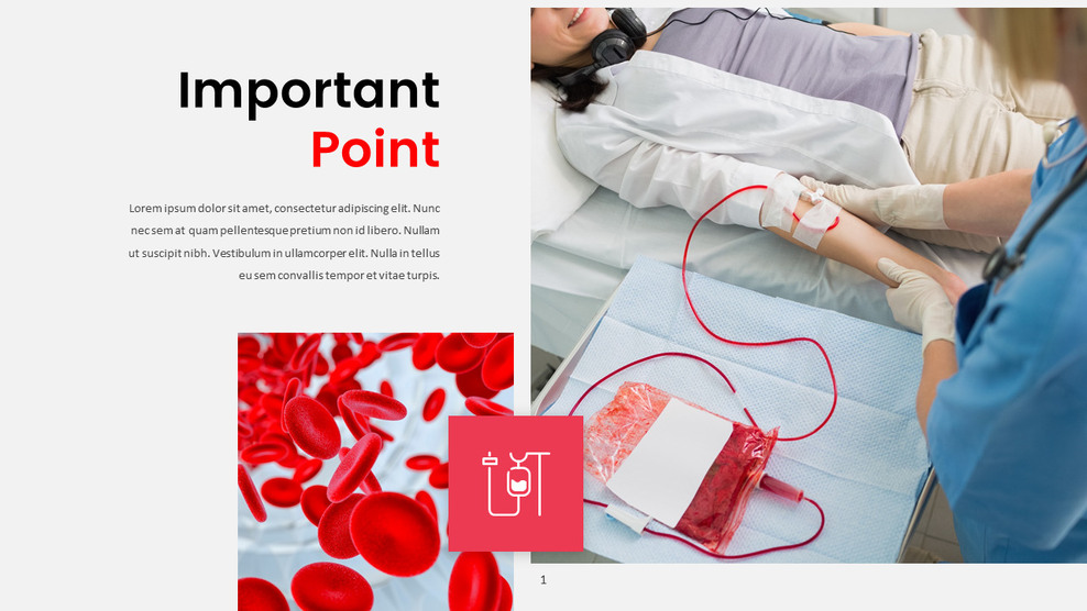 Blood Donation Process Free PowerPoint Design: Step‑by‑Step Medical ...