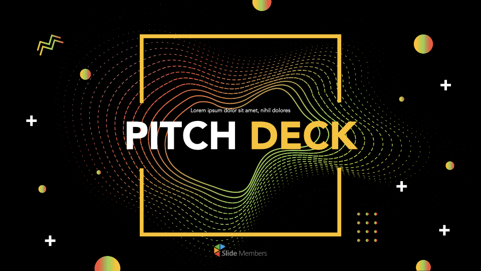 Electronic Pattern Pitch Deck Design Creative Keynote