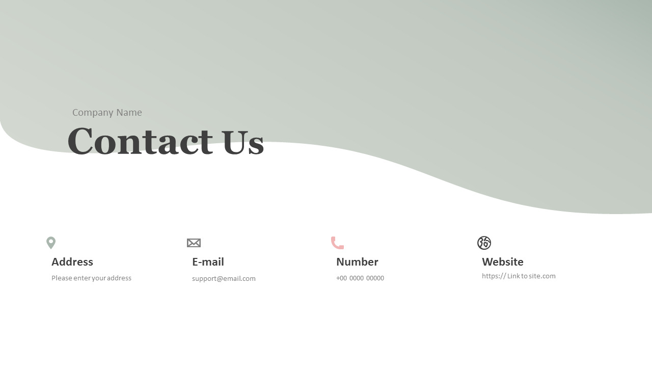 Insurance Contact Us Template Page