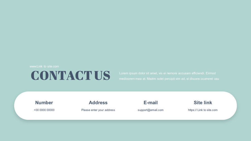 Study Contact Us Slide Page