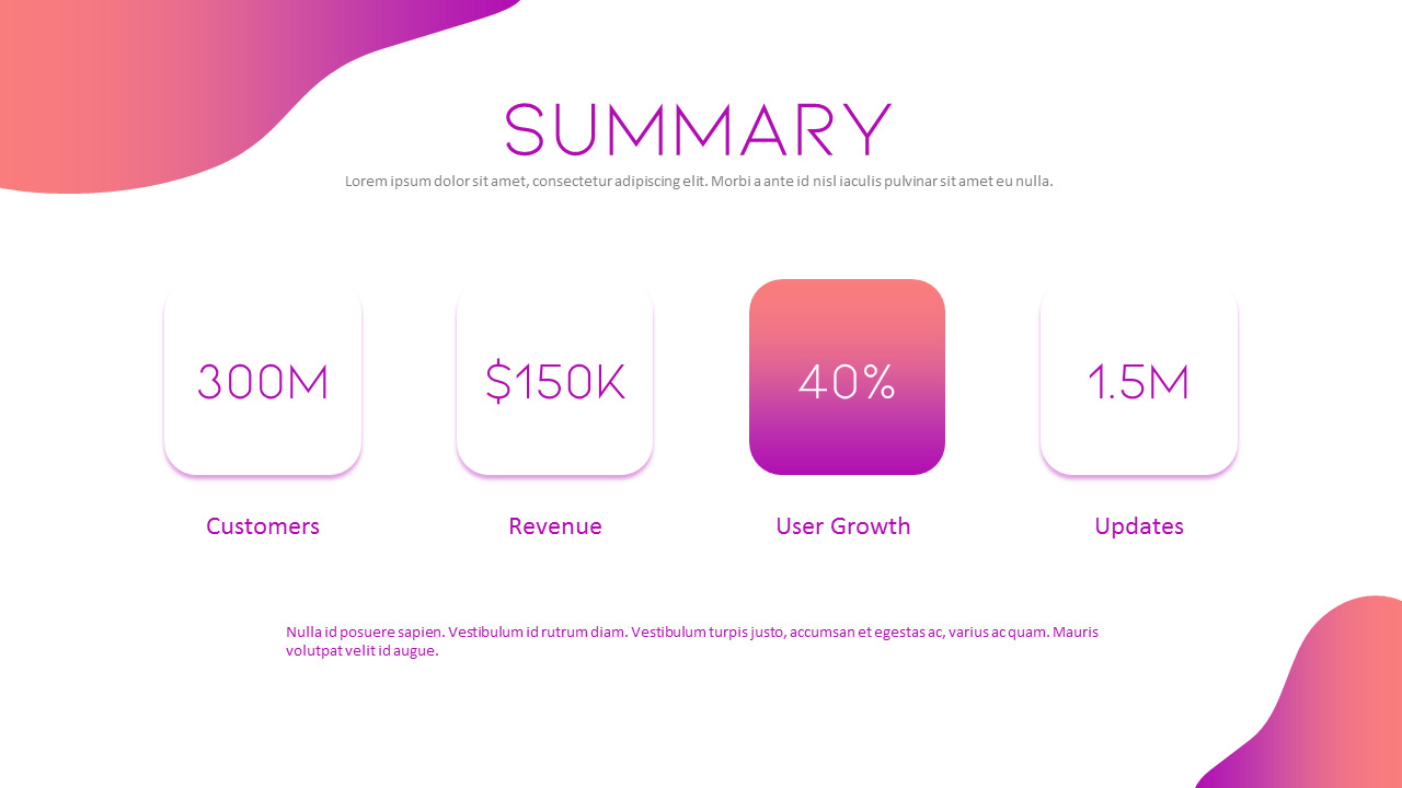 Summary Slide Layout