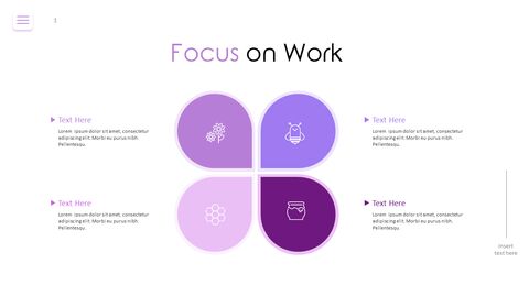 Flower Focus on Work Template Design