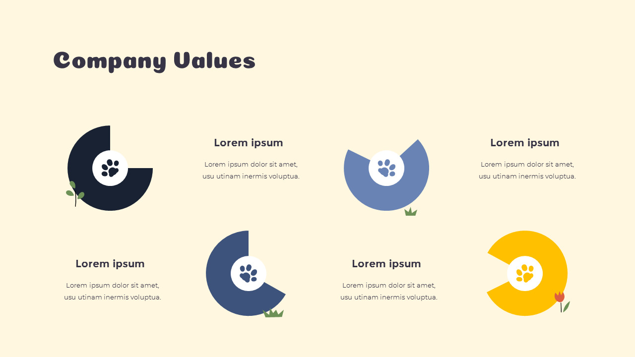 Company Values Chart Free PowerPoint Template: Visualize Core ...