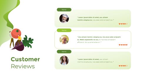Customer Reviews PowerPoint Layout