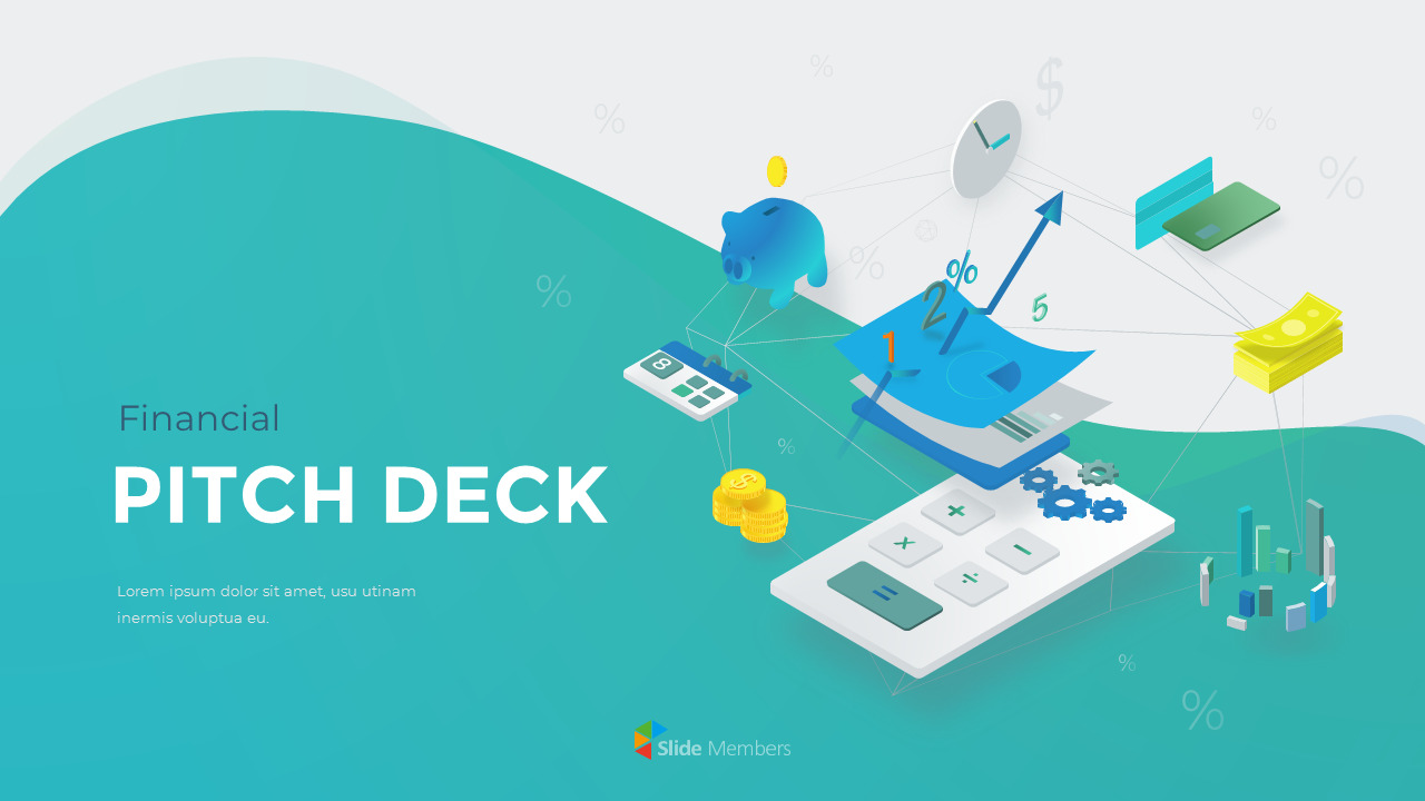 Financial Pitch Deck Cover PPT Slide