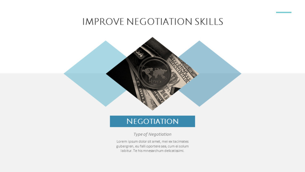 Negotiation presentation slide design