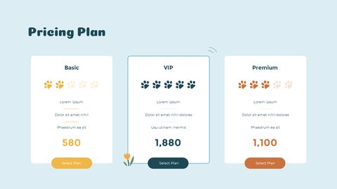 Pricing Plan Table Page Template