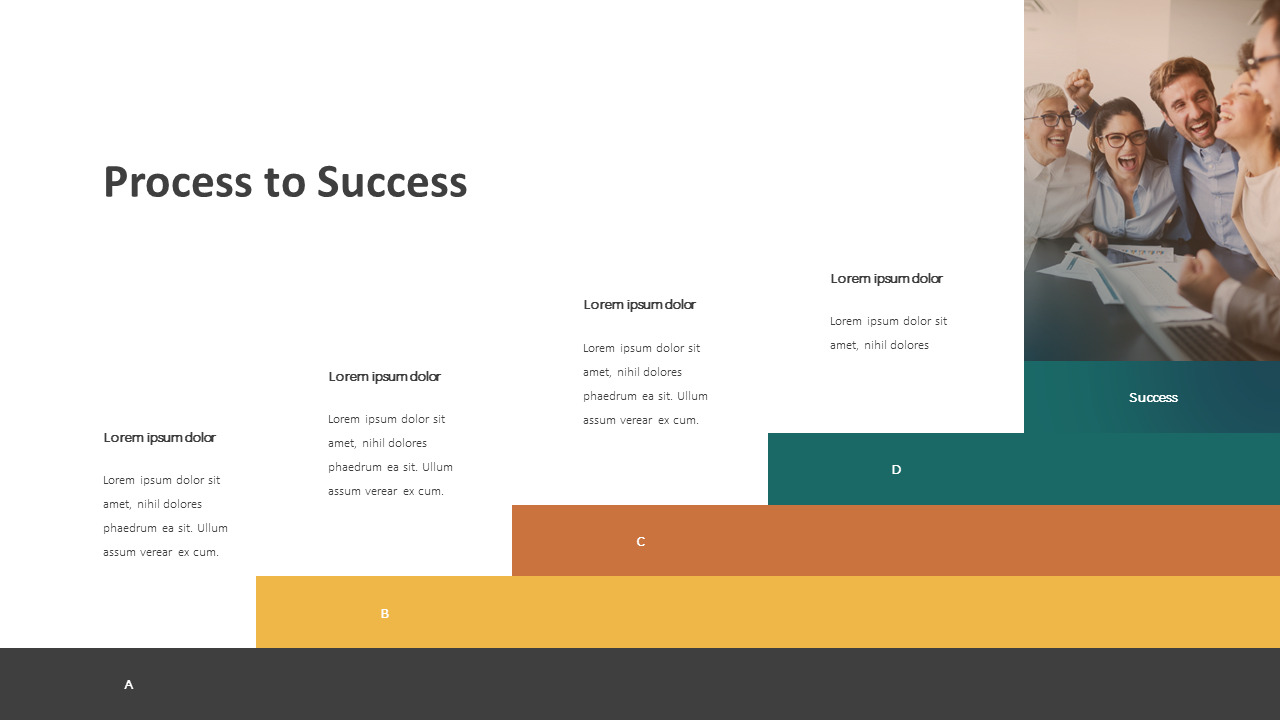 Process to Success Steps Single Page