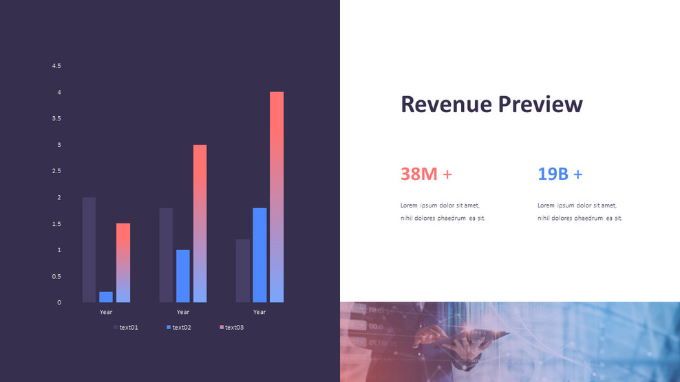 Revenue Preview Chart PPT Design