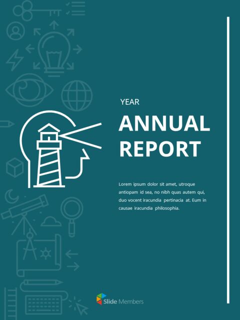 Simple Annual Report Theme PT Templates