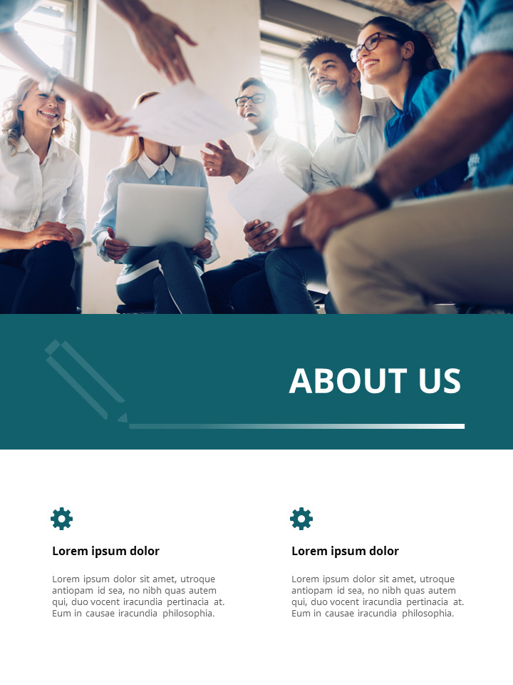 Simple Annual Report Theme PT Templates