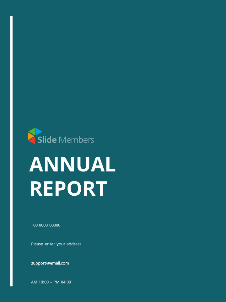 Simple Annual Report Theme PT Templates