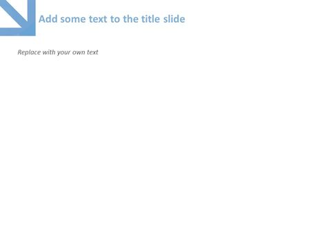 Blue Arrow Pointing Center - Free PPT Sample