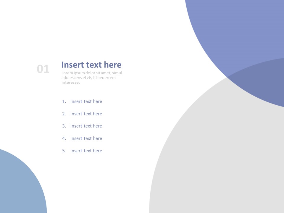 Free Powerpoint Sample - Blue Purple and Gray Circles