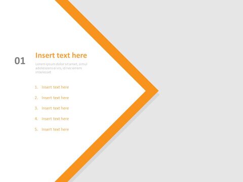 Kostenloses Powerpoint-Beispiel - Orange Linien mit Weiß, Dreieck ...