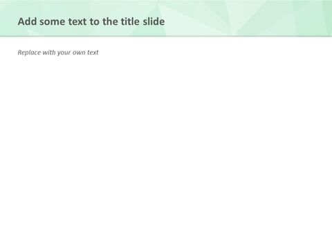 Free Powerpoint Template - Mint and Twinkle Triangles With White ...