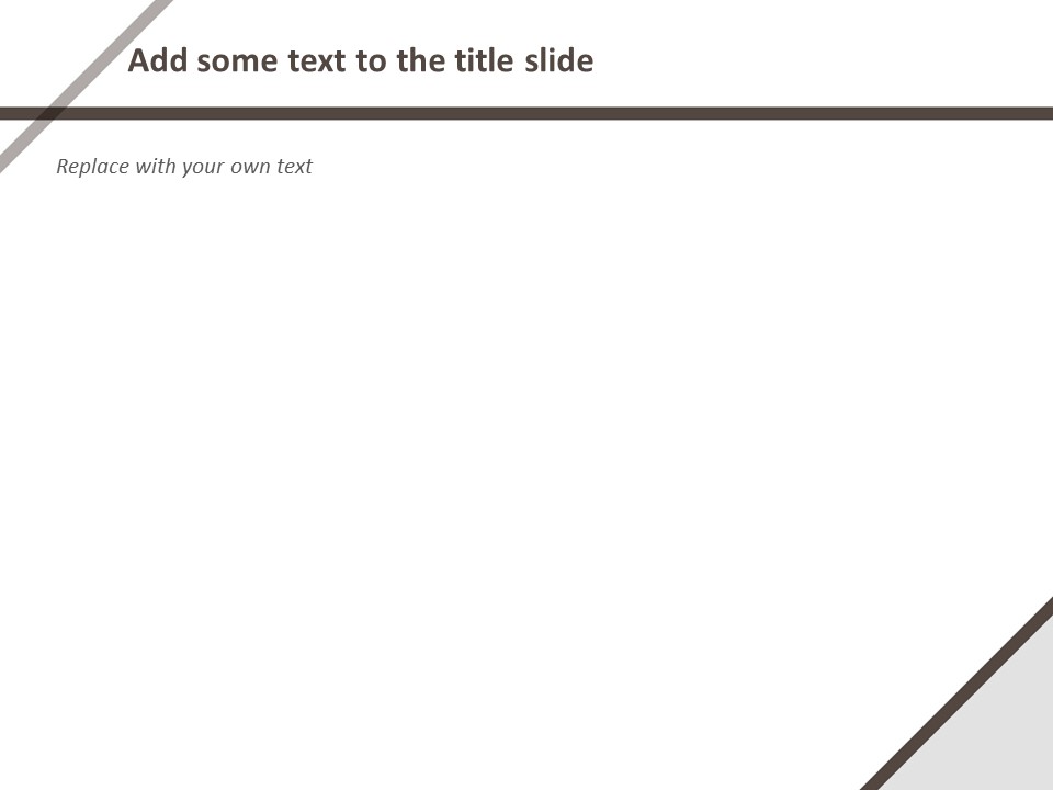 Free Powerpoint Templates Design - Tilted Gray Lines