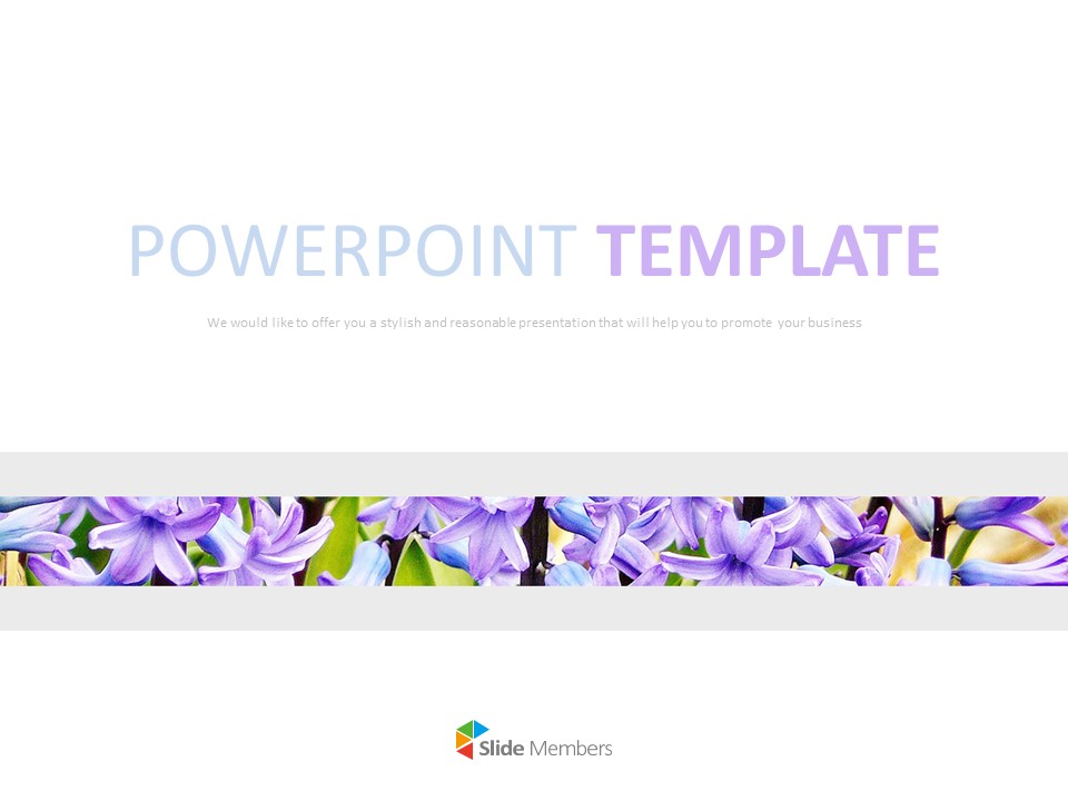 Blue Flower Powerpoint Backgrounds