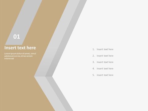 Free Presentation Templates - Beige Gray Arrow Outline|PPT|Slides