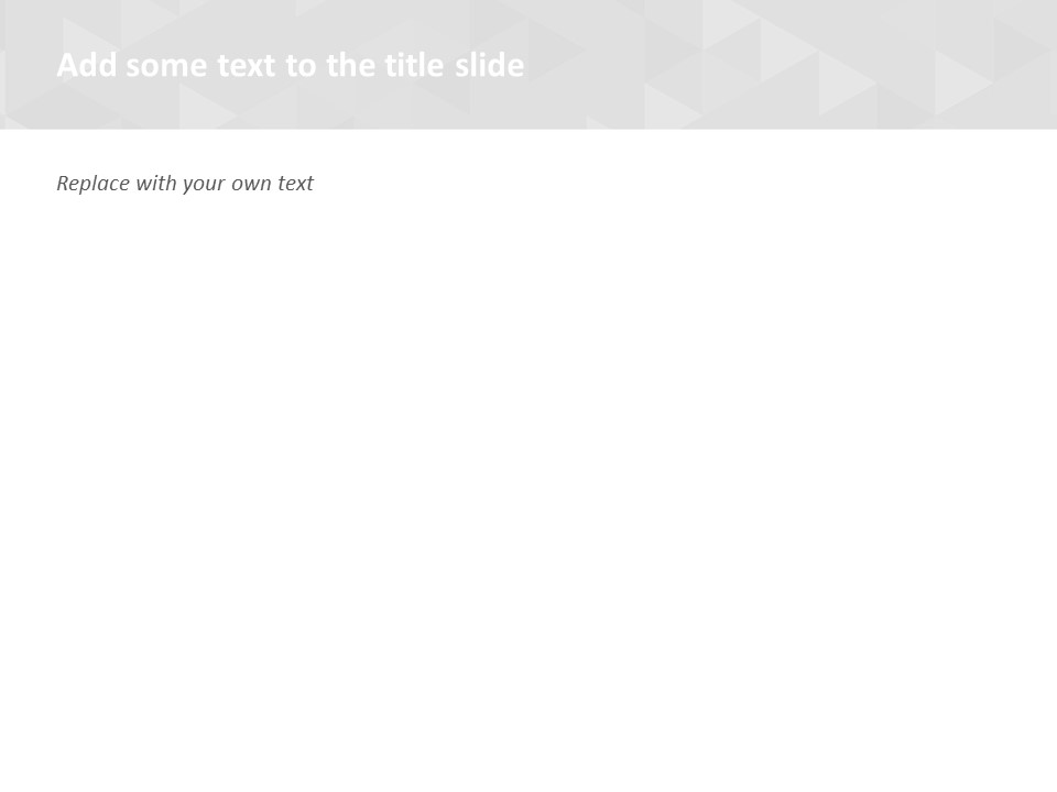 Gray Triangled Background With Skyblue Outline - Free Powerpoint ...