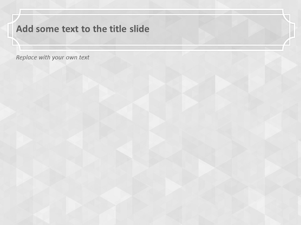 Gray Twinkle Background With Title Outlines - Free Design Template