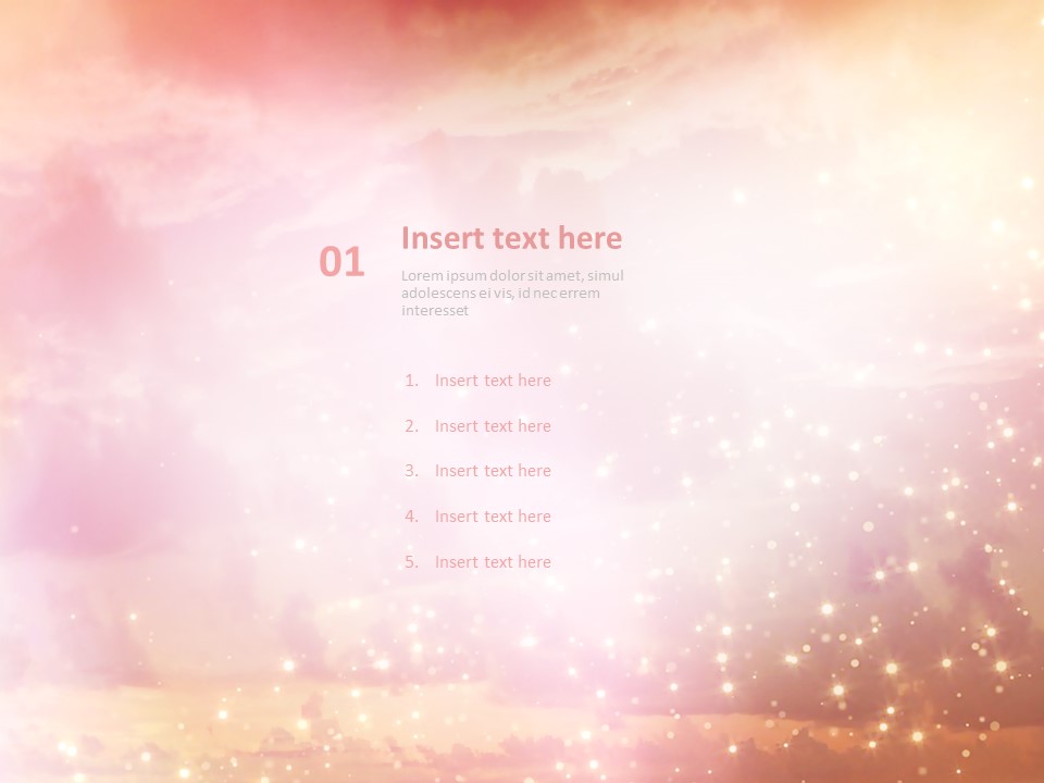 Pink Twinkle Background - Free Powerpoint Templates Design